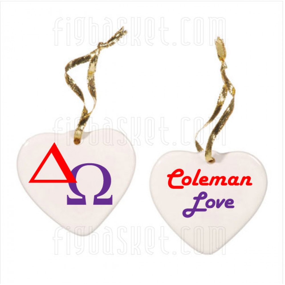 Porcelain Coleman Love Christmas Ornament
